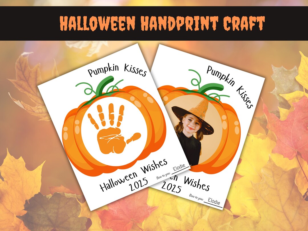 Editable Halloween Handprint Footprint Craft for Kids, Daycare ...
