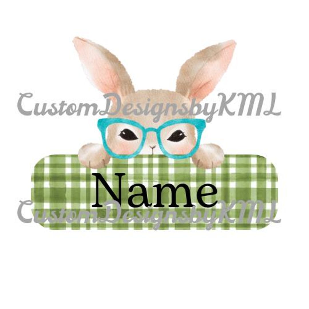 Personalized Easter Names for Boys | Cute Bunny Name PNG | Made to ...