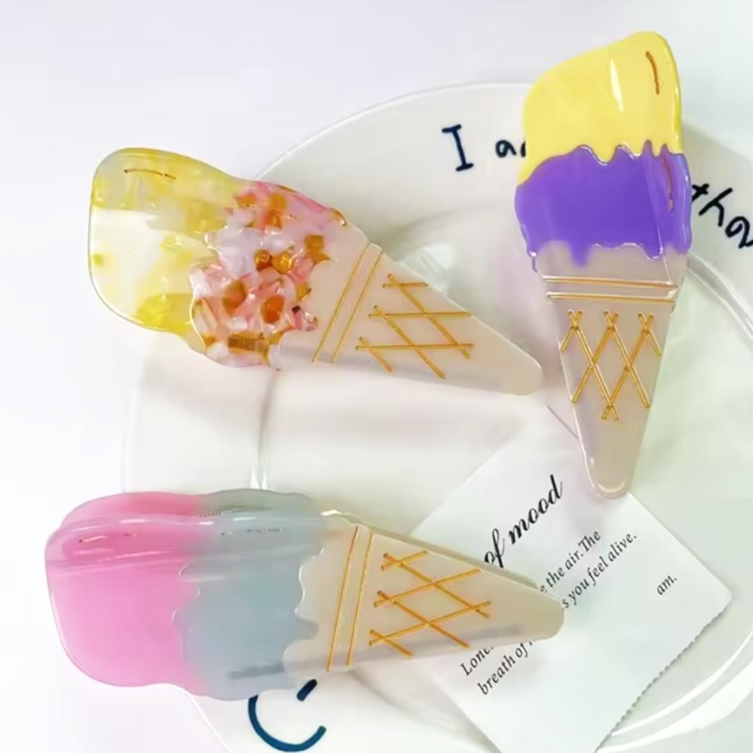 Minimiico - Ice Cream Claw Hair Clips - Etsy