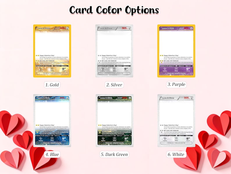 Personalized Pokemon Valentine’s Day Card, Custom Anime Photo Card ...