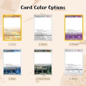 Personalized Father's Day Pokemon Card, Custom Pokemon Photo Cards ...
