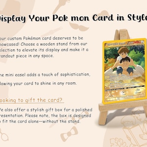 Personalized Father's Day Pokemon Card, Custom Pokemon Photo Cards ...
