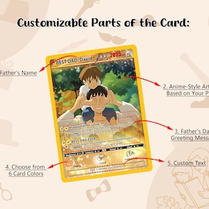 Custom Father's Day Pokemon Card – Personalized Gamer Dad Gift, Pokémon ...