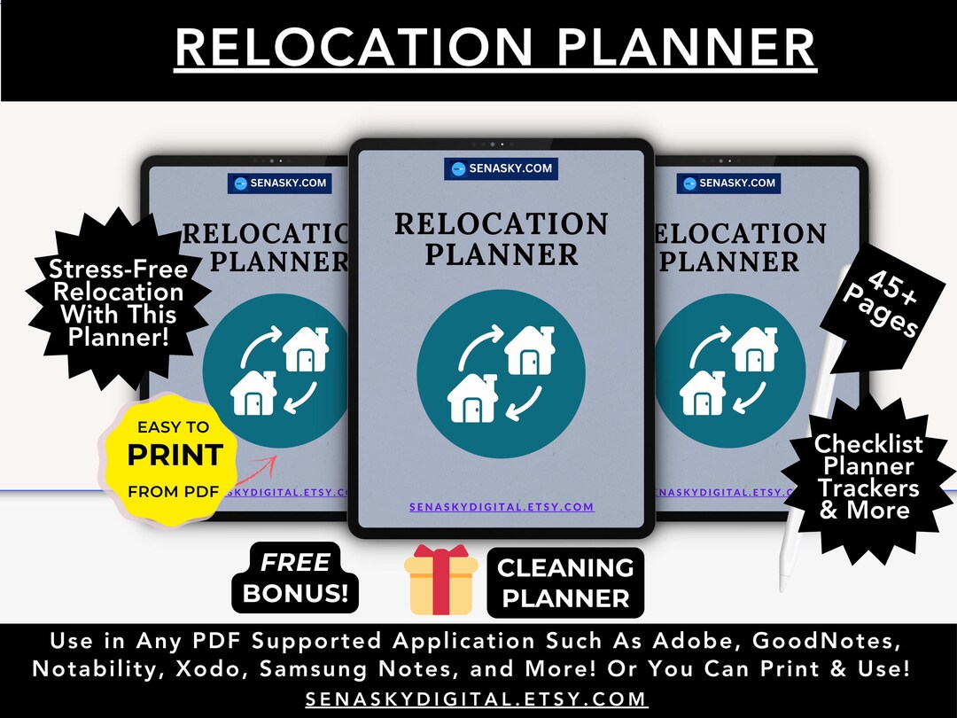 Relocation Planner for Moving & New Home | Checklist, Guides, Journal ...