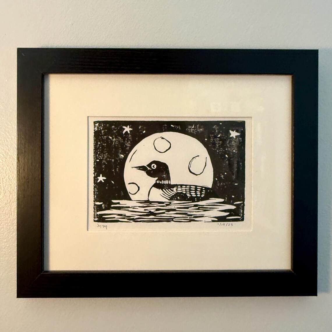 Loon Original Linocut - Etsy
