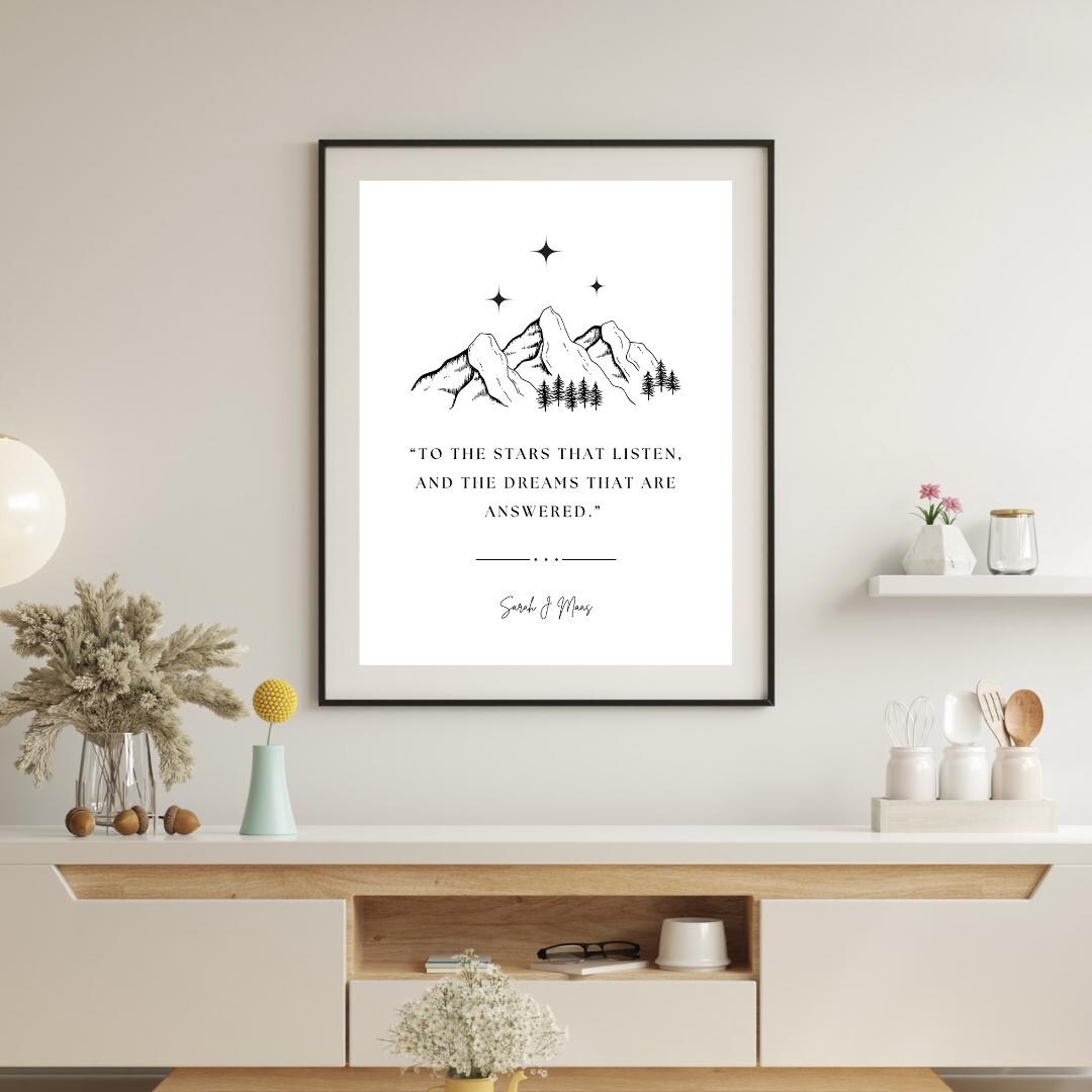 ACOTAR - Velaris Book Poster - Simple Quote - Etsy