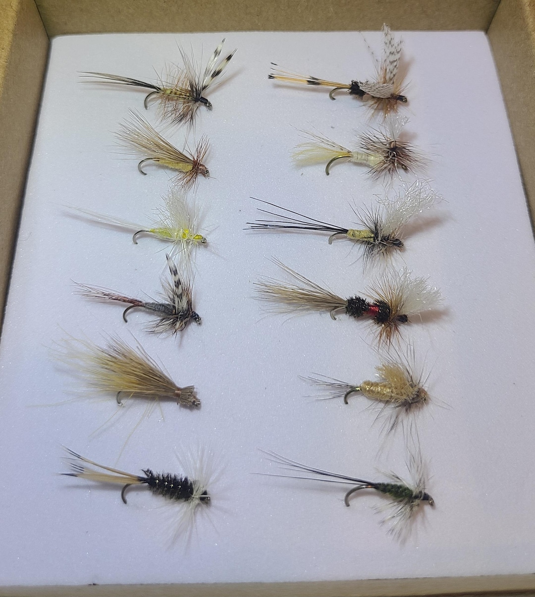 Dry Flies - 12 Count Variety Pack - Classic and Forgotten Patterns - Etsy