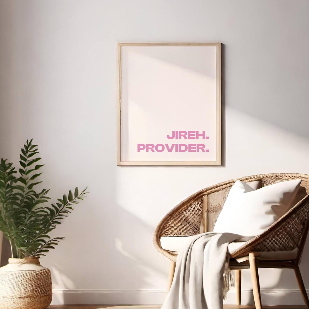 Jireh Provider Printable,bible Chapter Poster, Bible Verse Wall Art ...