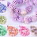 10pcs Gradient Color 10mm 12mm 15mm Flower Shape Shell Powder Made ...