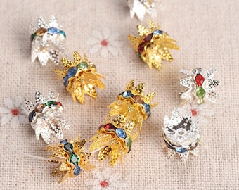 10pcs Gradient Color 10mm 12mm 15mm Flower Shape Shell Powder - Etsy