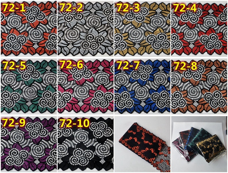 Embroidered Flower Lace Edging Sewing Trim Width 6inch | Etsy