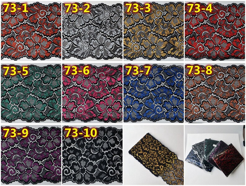 Embroidered Flower Lace Edging Sewing Trim Width 6inch | Etsy