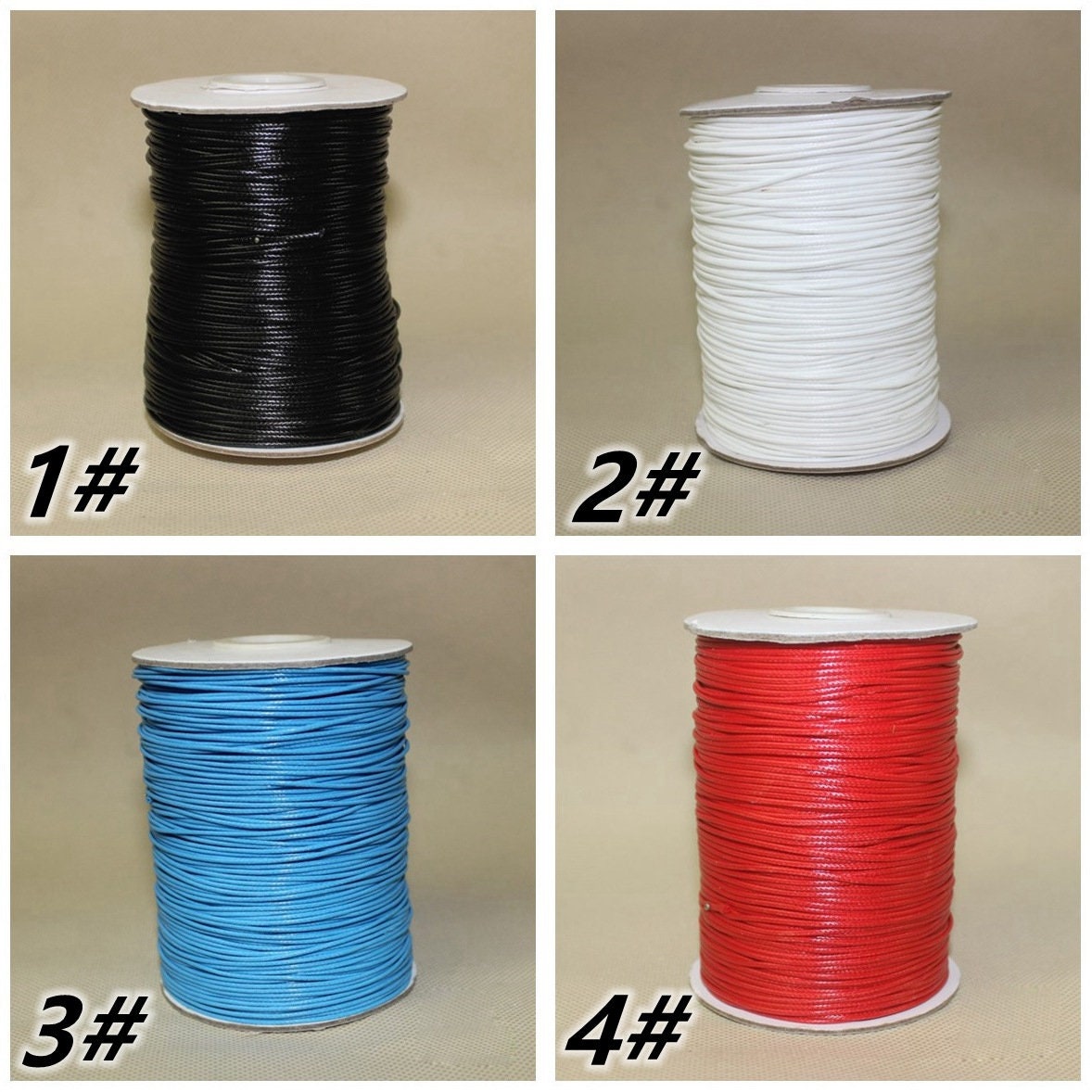 Large Spool Wax Wire Round Waxed Cord Rope Thread String | Etsy