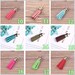 20pcs 4cm Faux Suede Plastic Tassels Pendant Charms Jewelry Making ...