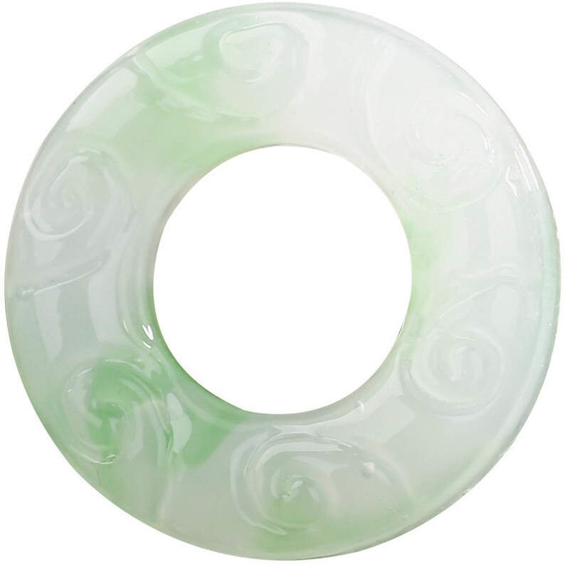 25mm Round Circle Lampwork Glass Ring Loose Pendant Beads for Jewelry ...