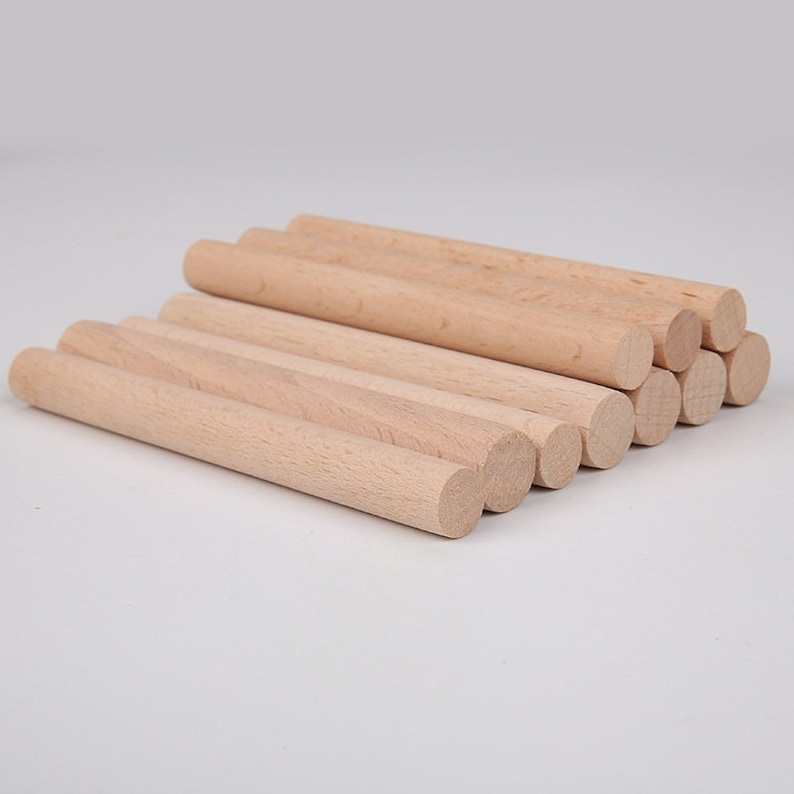 5pcs Long Cylinder Natural Wood Sticks 10cm 15cm 20cm 40cm Wholesale ...