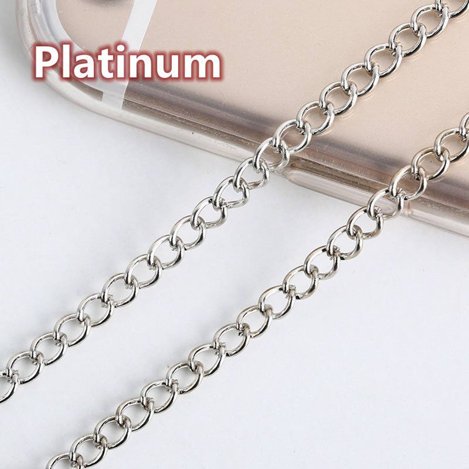 5meters(16ft), Bulk 3x4mm Iron Metal Chain, Gold/silver/bronze/platinum ...