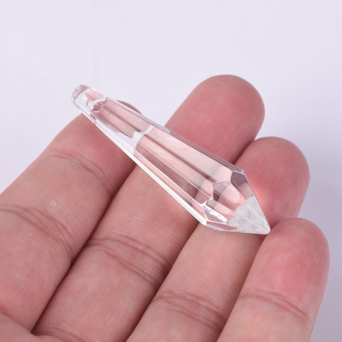 5pcs 35mm 52mm 58mm 78mm 98mm Bicone Teardrop Faceted Clear - Etsy