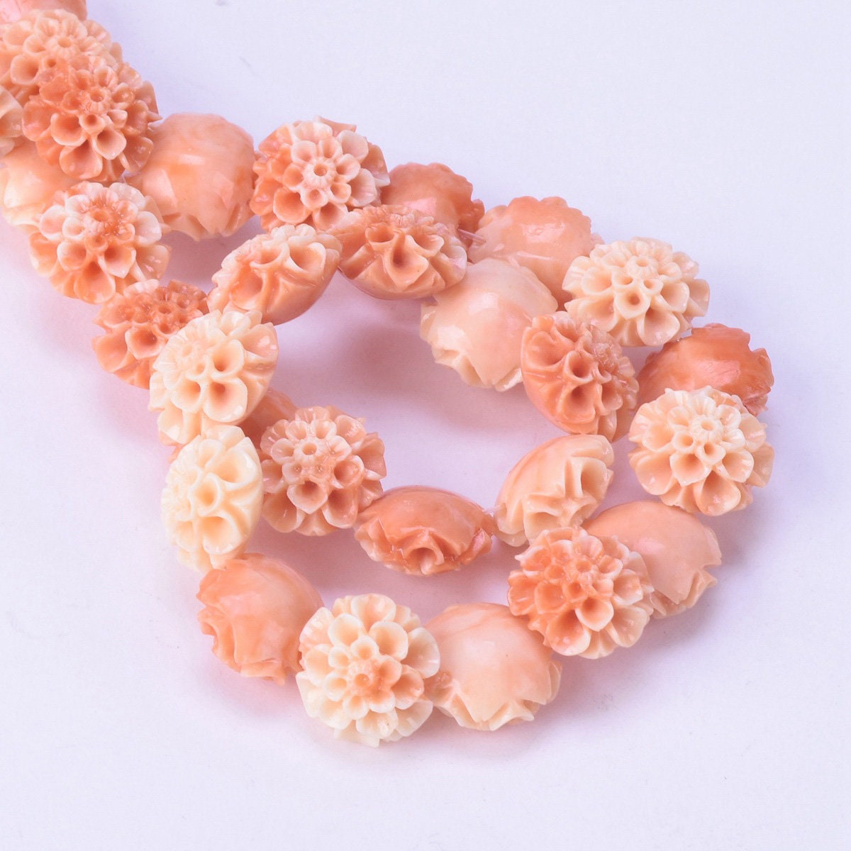 10pcs Gradient Color 10mm 12mm 15mm Flower Shape Shell Powder - Etsy