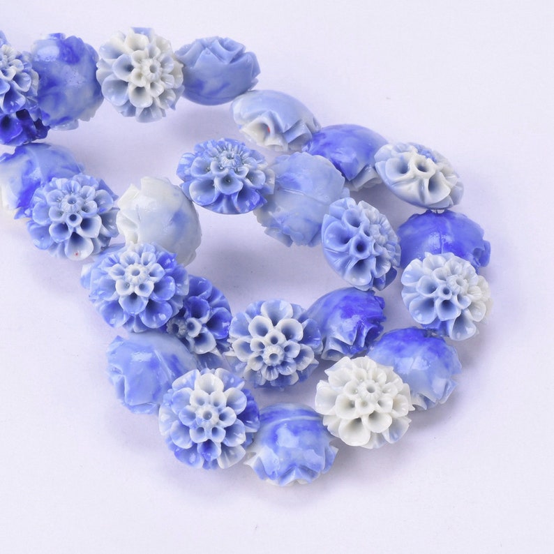 10pcs Gradient Color 10mm 12mm 15mm Flower Shape Shell Powder - Etsy