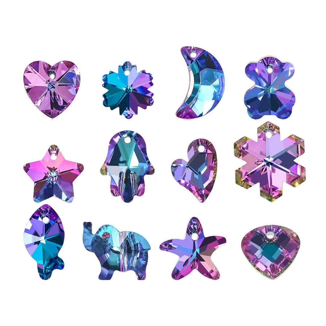10pcs 1118mm Colorized Faceted Crystal Glass Pointed Back Rhinestones ...