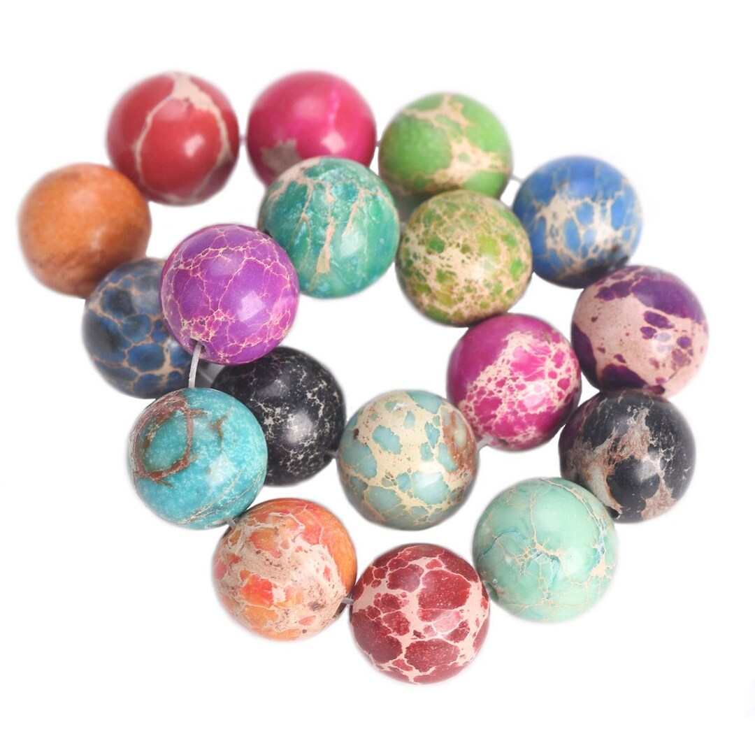 Round 4mm/6mm/8mm/10mm/12mm Artificial Turquoise Natural Chrismatite ...