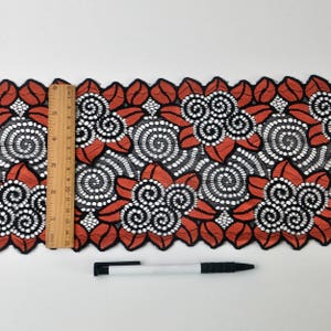 Embroidered Flower Lace Edging Sewing Trim Width 6inch - Length 10yards ...