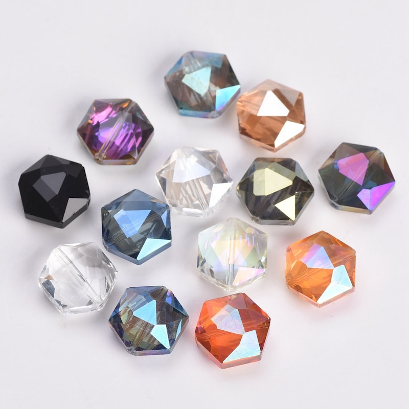 Hexagonal Clear Loose Gem - Etsy