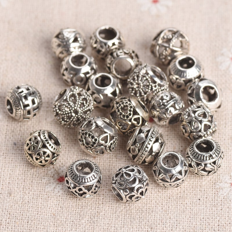 Tibetan Big Bead Spacer - Etsy UK