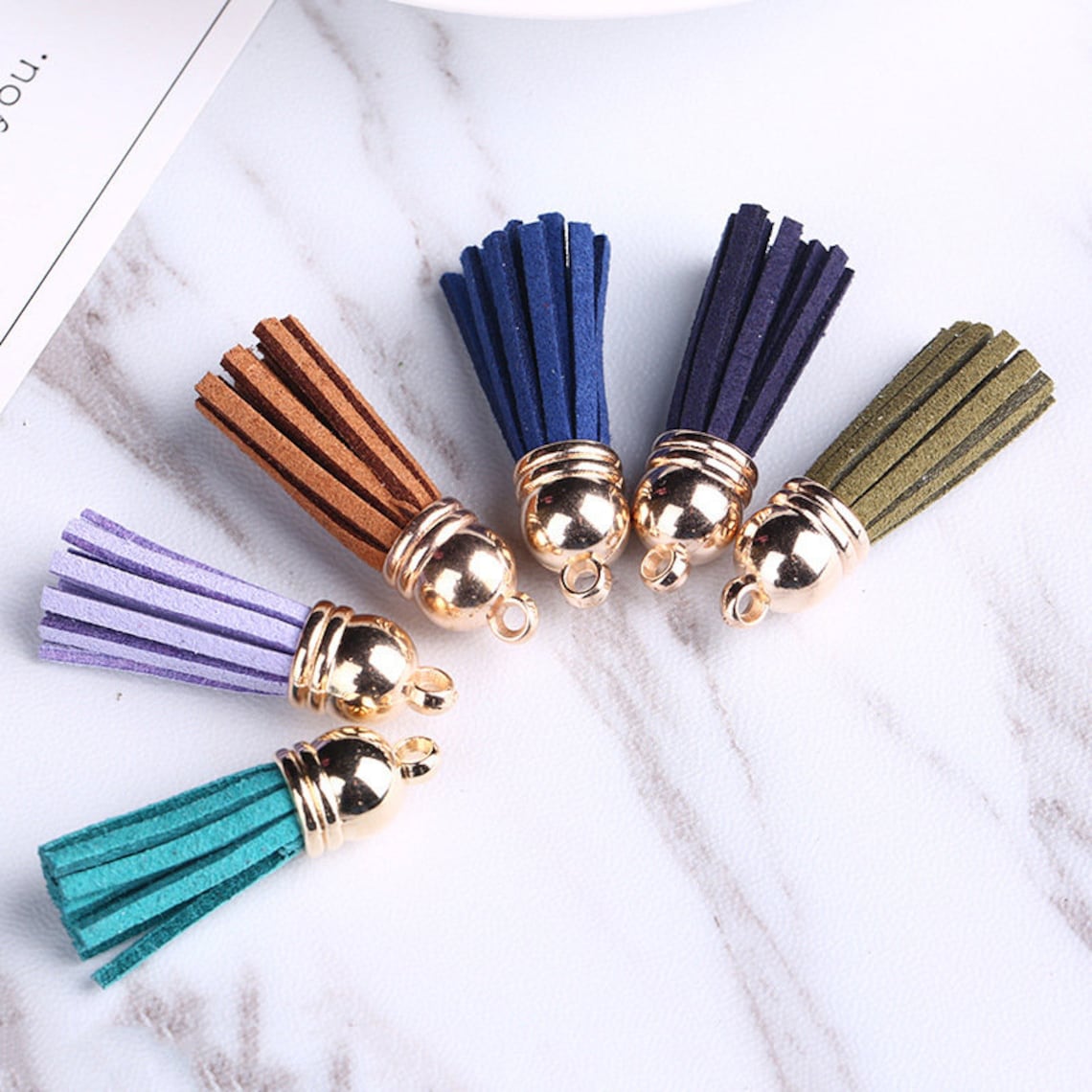20pcs 4cm Faux Suede Plastic Tassels Pendant Charms Jewelry - Etsy