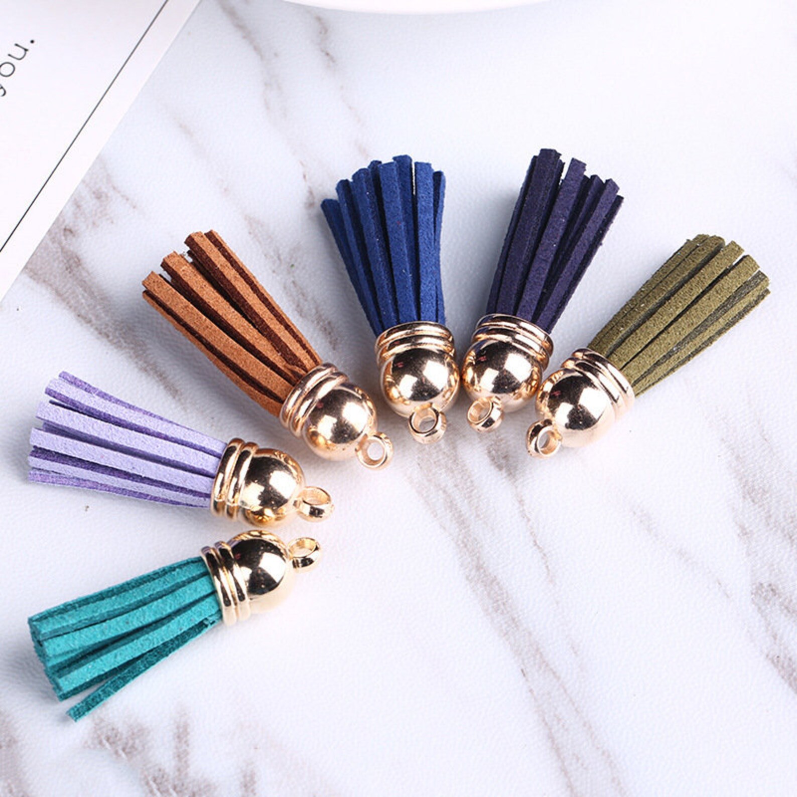 20pcs 4cm Faux Suede Plastic Tassels Pendant Charms Jewelry - Etsy