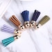 20pcs 4cm Faux Suede Plastic Tassels Pendant Charms Jewelry Making ...