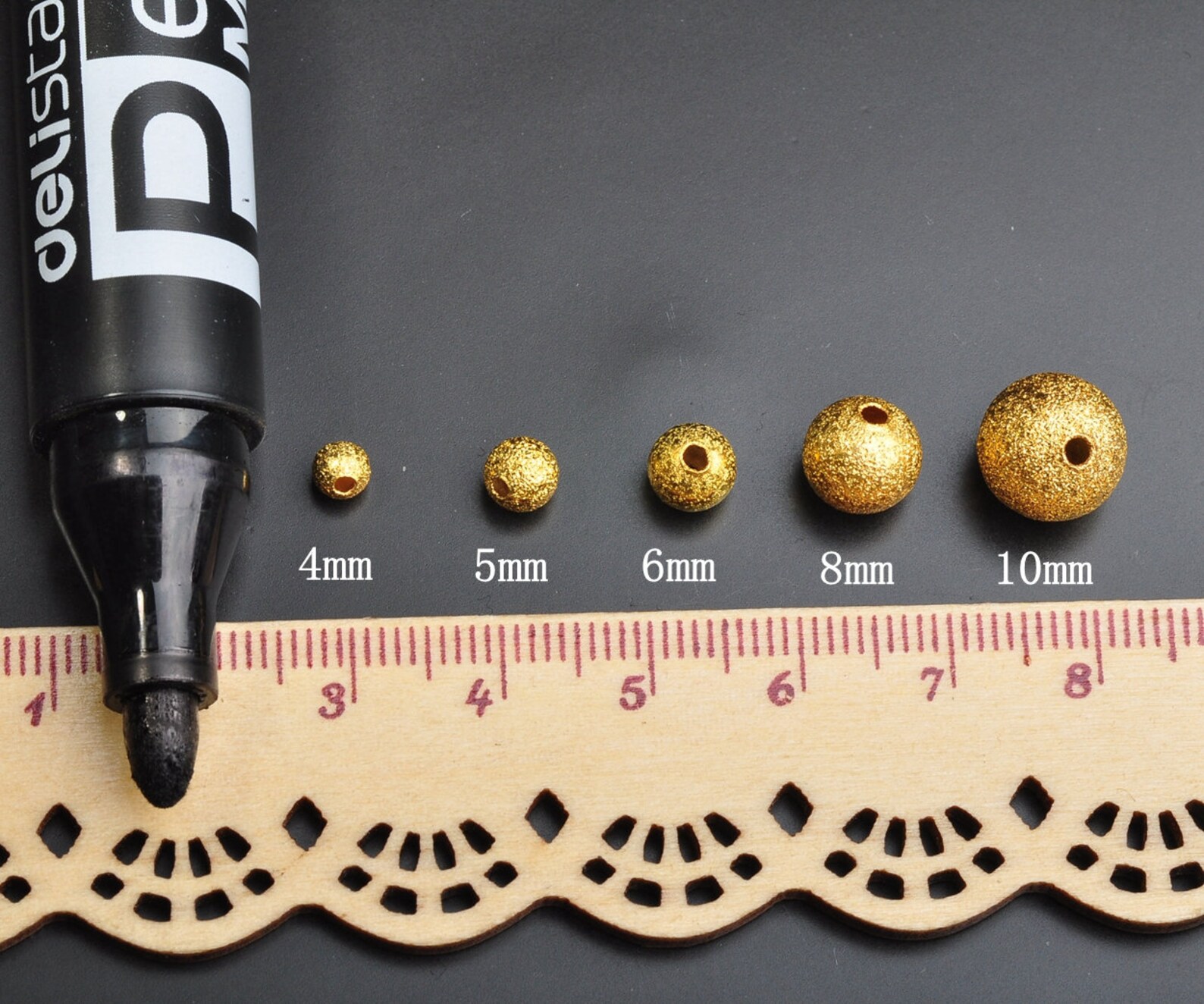 4mm/5mm/6mm/8mm/10mm Round Matte Gold/silver Plated Loose - Etsy