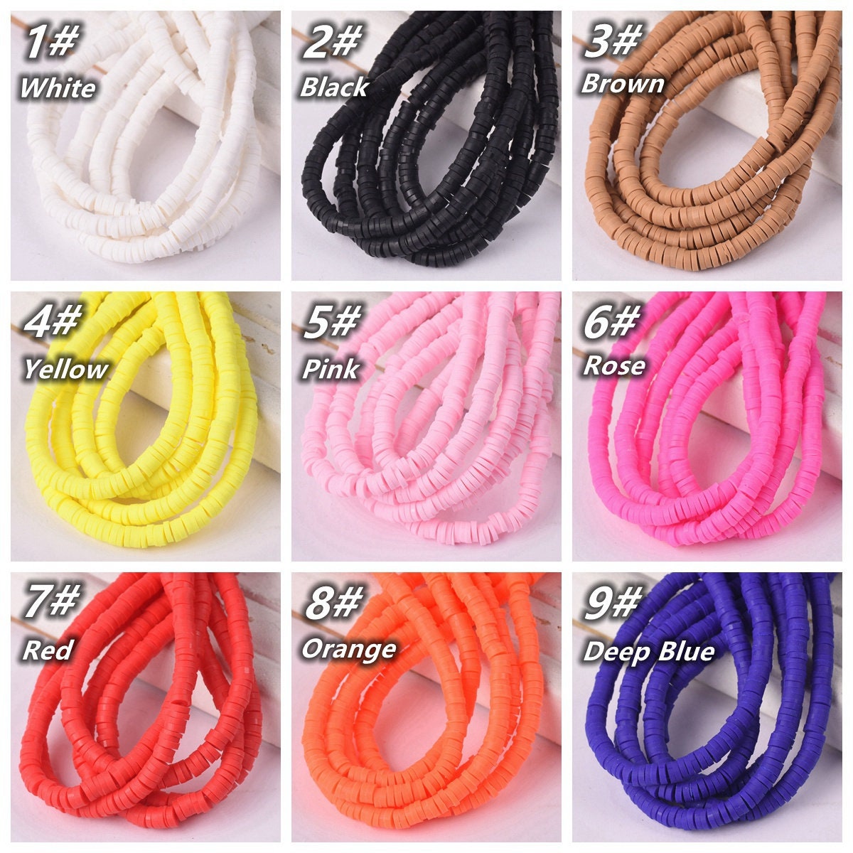 1 Strand 16inch 40cm 350pcs 3mm 4mm 5mm 6mm 8mm Handmade - Etsy