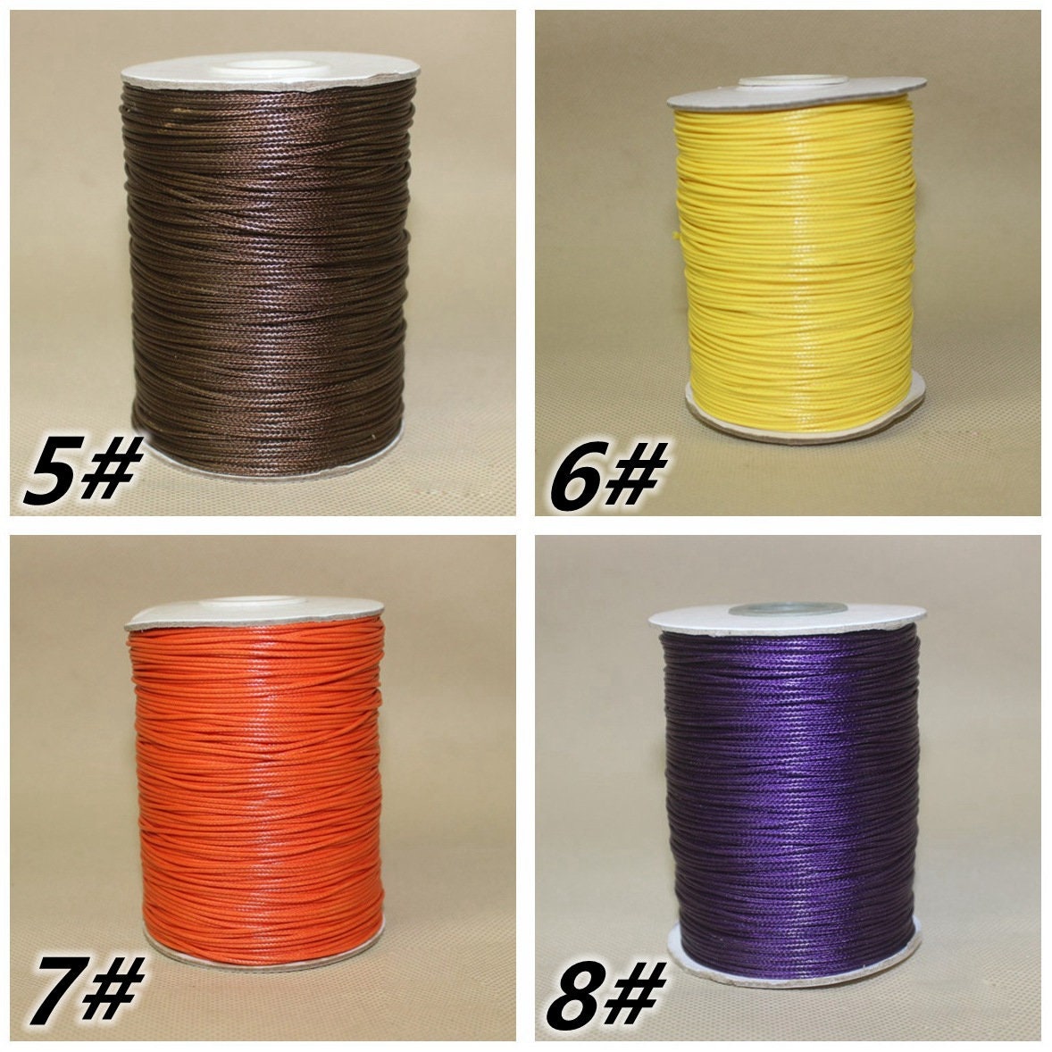 Large Spool Wax Wire Round Waxed Cord Rope Thread String | Etsy