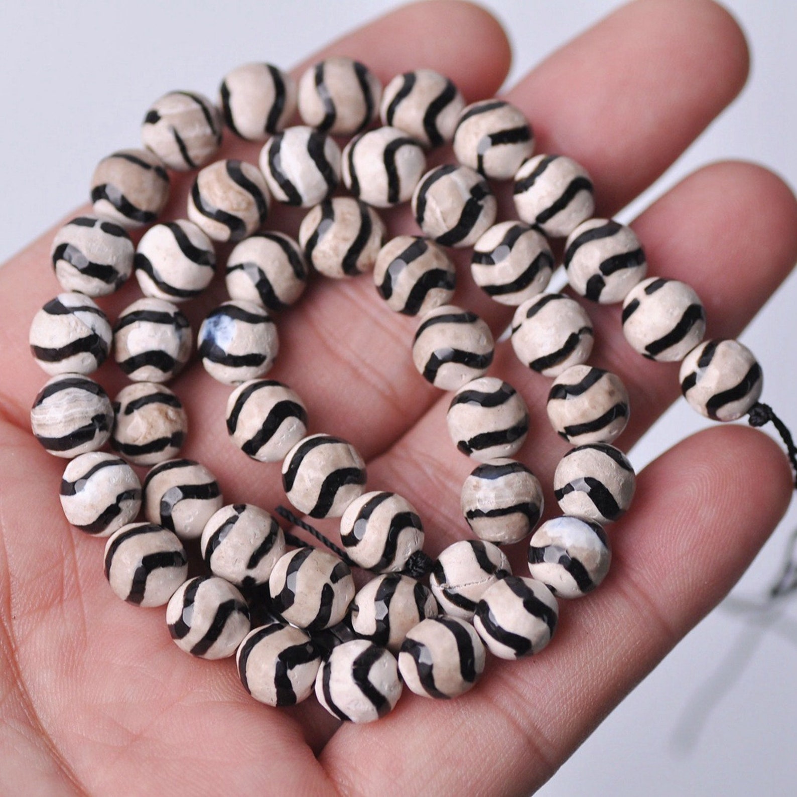 46~48pcs/string Length 39cm(15") 8mm Round Natural Stone Gemstone ...