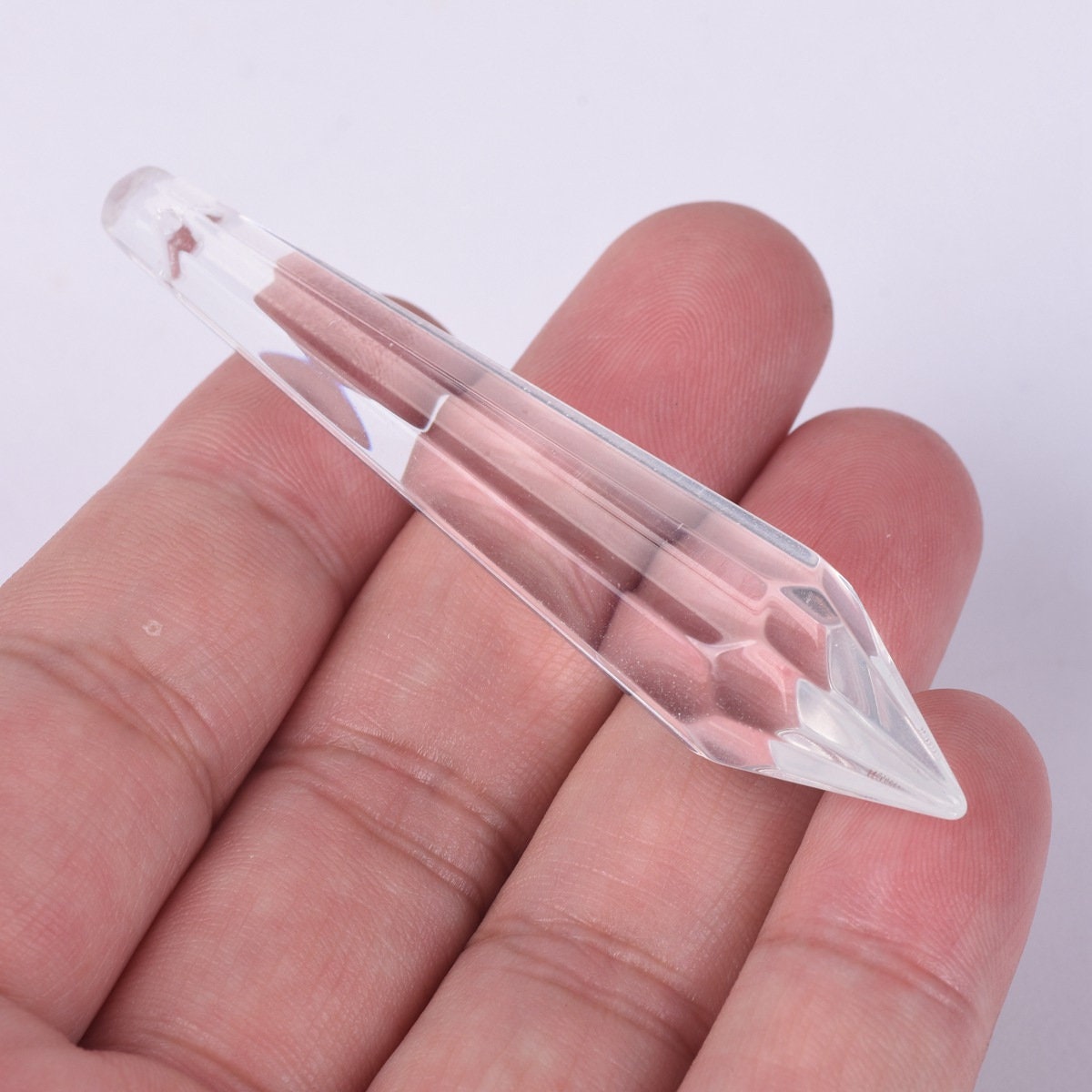 5pcs 35mm 52mm 58mm 78mm 98mm Bicone Teardrop Faceted Clear - Etsy