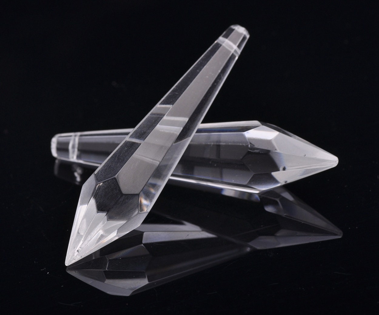 5pcs 35mm 52mm 58mm 78mm 98mm Bicone Teardrop Faceted Clear - Etsy