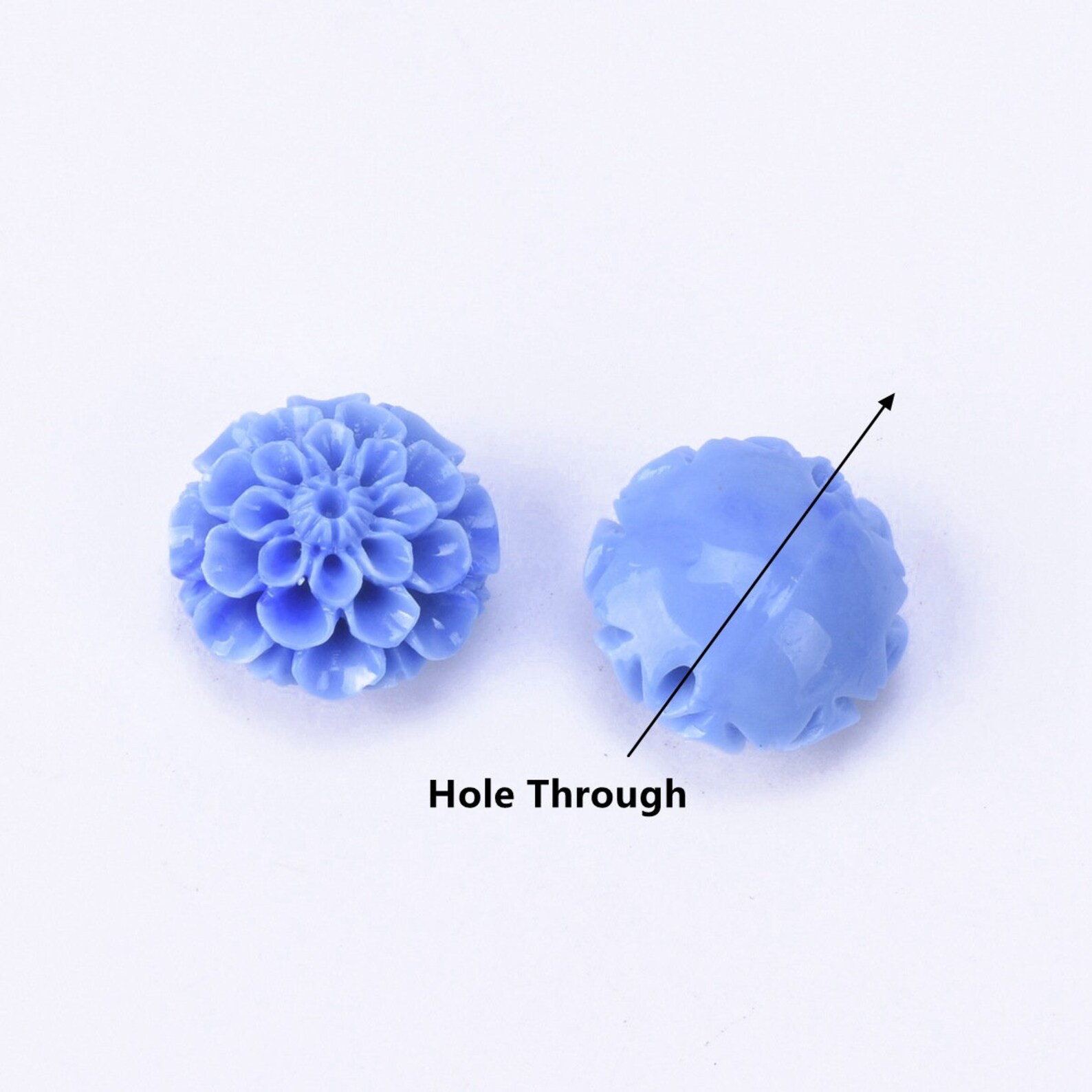 10pcs Gradient Color 10mm 12mm 15mm Flower Shape Shell Powder - Etsy