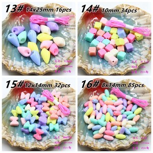 1 Pack Random Mixed Colors Acrylic Plastic Many Shapes for Choice Loose ...