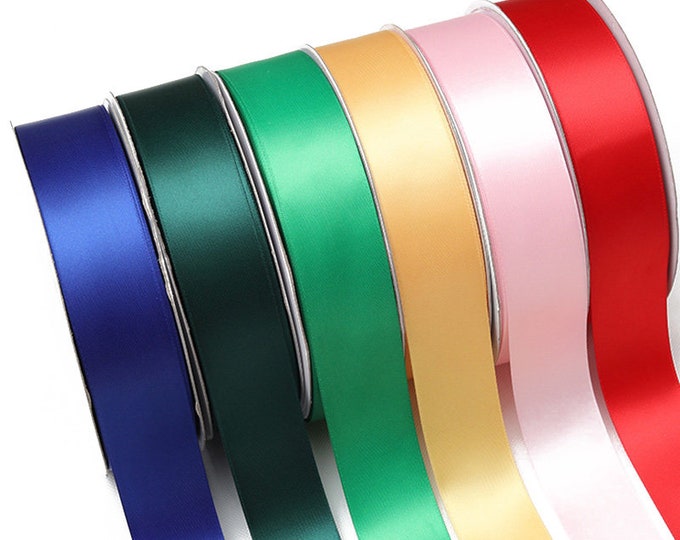 1/8 DOUBLE FACE Silky SATIN Ribbon 100% Polyester Choose 10 Yds or 100 ...