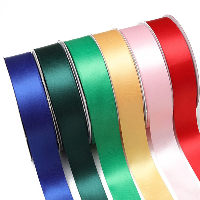 100 Yards spool 1 4 3 8 1 2 5 8 3 4 1 Satin Ribbon Trim Lot Wedding Party Decor Bridal Bouquet Making 20 Colors for Choice Etsy UK