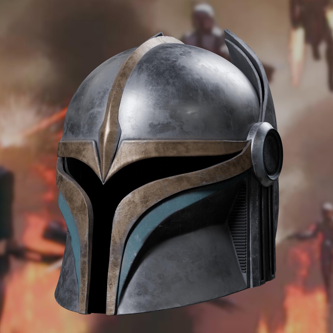 Tor’varr Mandalorian Helmet STL – Custom Star Wars Cosplay 3D Print ...