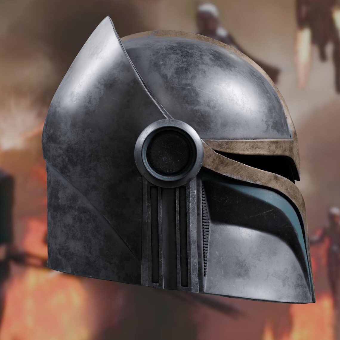 Tor’varr Mandalorian Helmet STL – Custom Star Wars Cosplay 3D Print ...