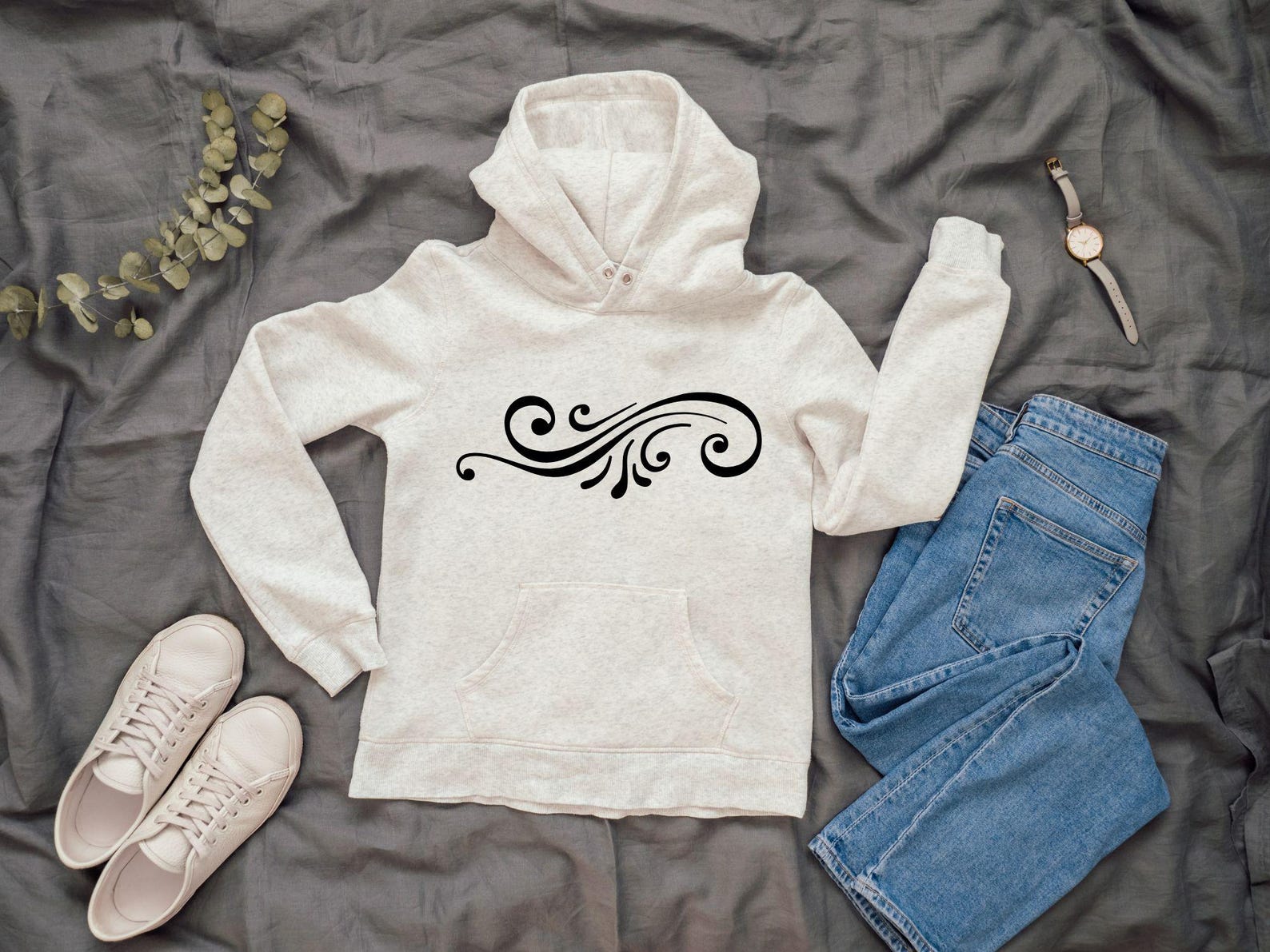 Swirl SVG, Decorative Swirl Clipart, Flourish SVG, Ornamental Swirl PNG ...