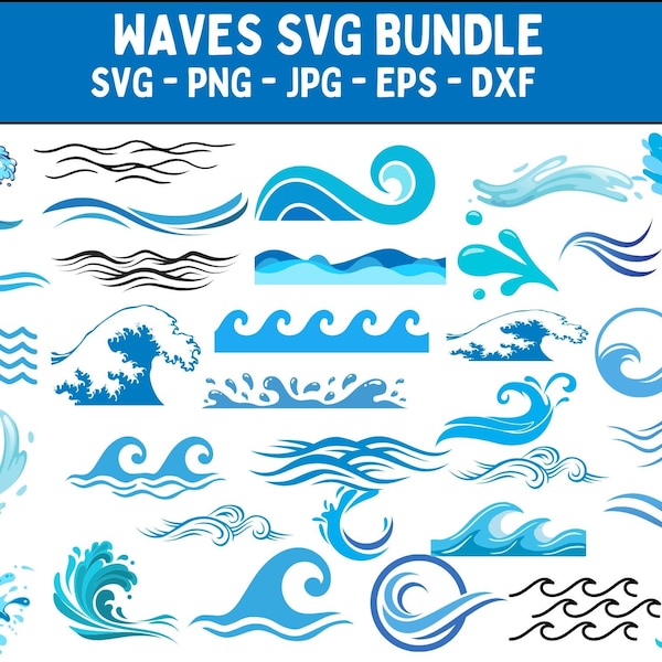 Wave Svg - Etsy