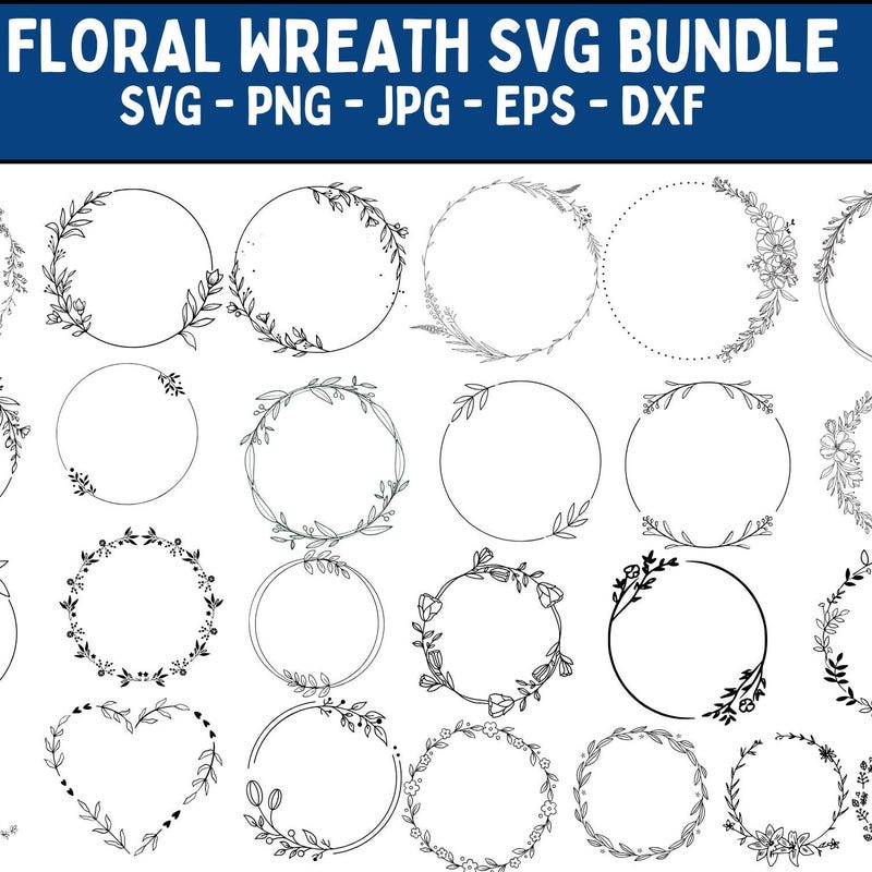 Circle Flower Cut Border - Etsy