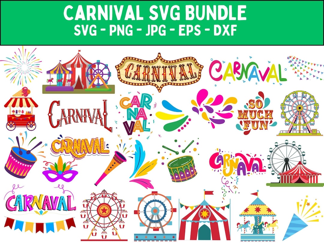Carnival SVG Bundle: Circus Designs (digital Download) - Etsy