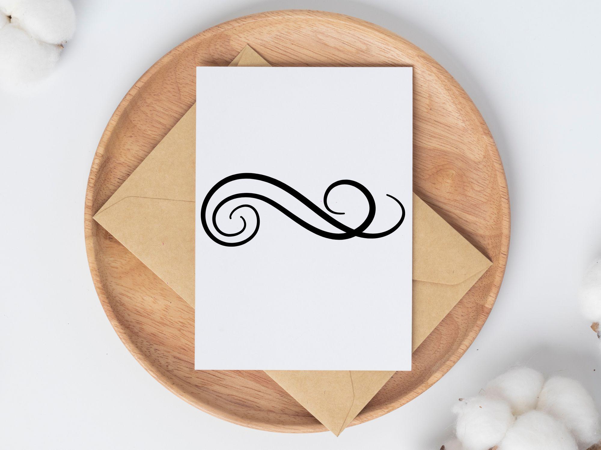 Swirl SVG, Decorative Swirl Clipart, Flourish SVG, Ornamental Swirl PNG ...
