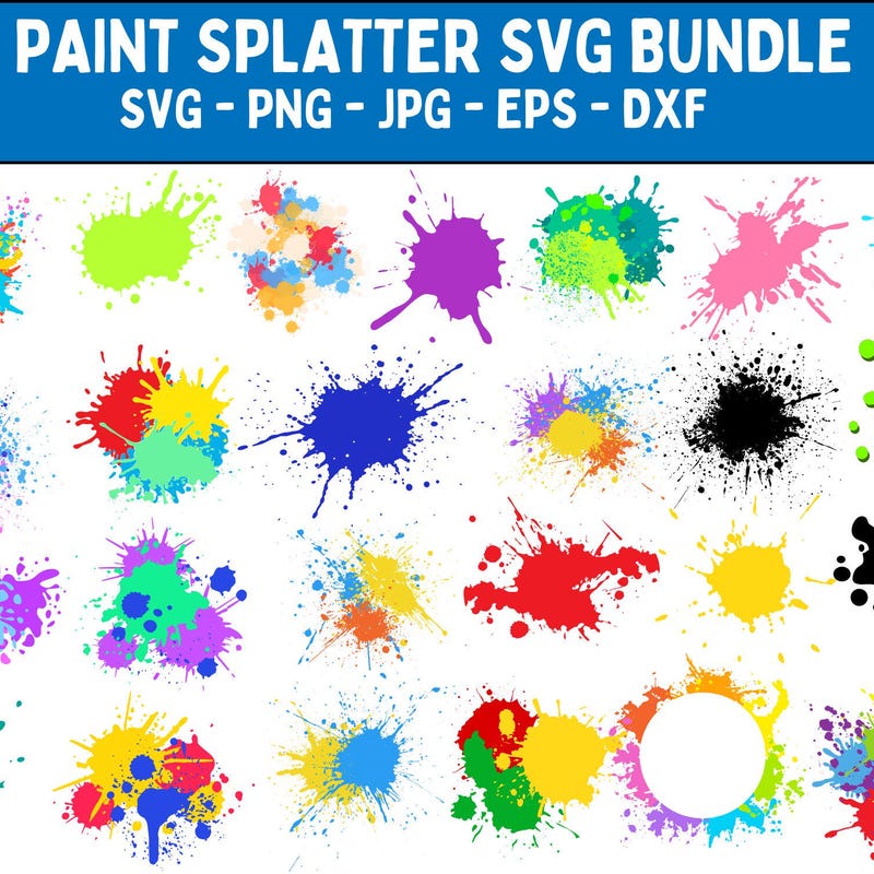 Paint Splats - Etsy